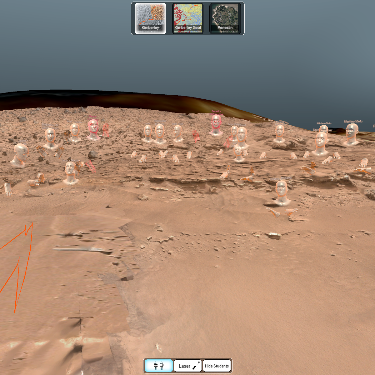 1st ever class photo on Mars - GeoPlaNet Strategic Partnership